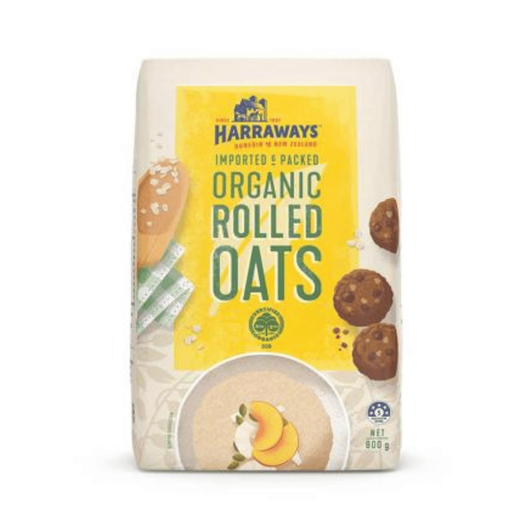 Harraways Organic Rolled Oats 800g | Supermarket NZ