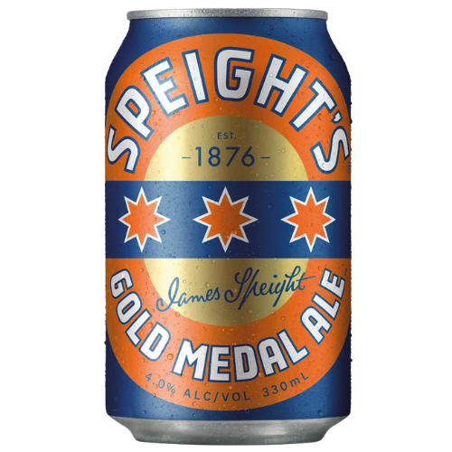 Speights Gold Medal Ale 12 Pack Cans 330ml (Box)