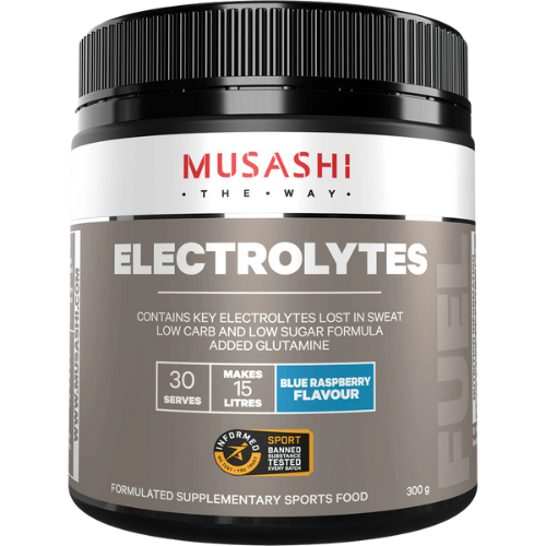 Musashi Electrolyte Powder Blue Raspberry 300g