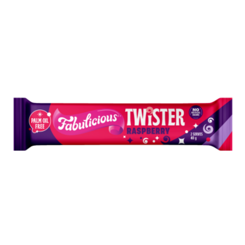 RJ's Fabulicious Raspberry Twister 40g ︳Confectionary Delivery